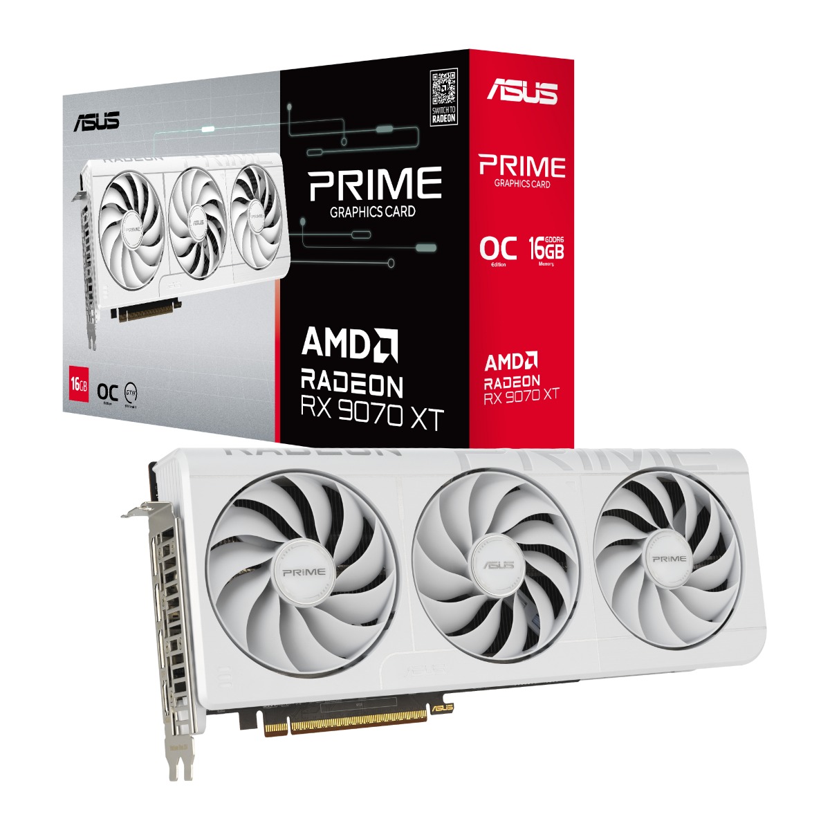 ASUS Radeon RX 9070 XT PRIME 16GB Graphics Card | Fierce PC