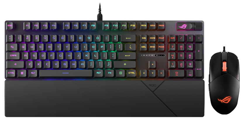 ASUS ROG STRIX SCOPE II RX Red Mechanical RGB Gaming Keyboard & ASUS ...