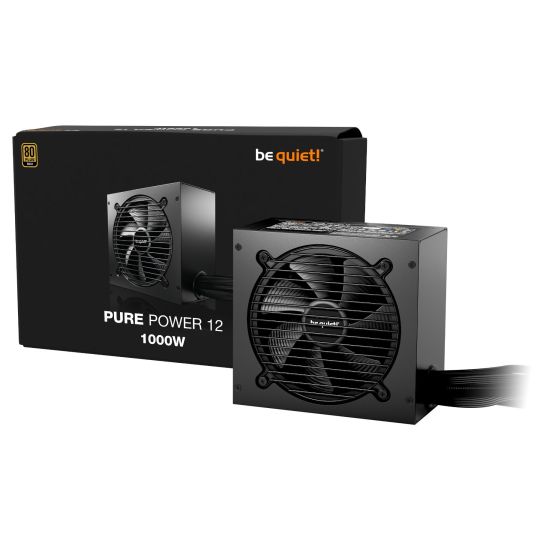 Be Quiet! 1000W Pure Power 12, Fully Wired, 80+ Gold, ATX 3.1, PCIe 5.1 ...