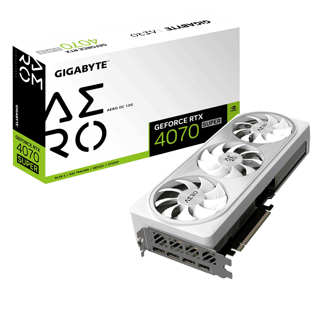 Gigabyte GeForce RTX 4070 Super AERO OC 12GB Graphics Card | Fierce PC