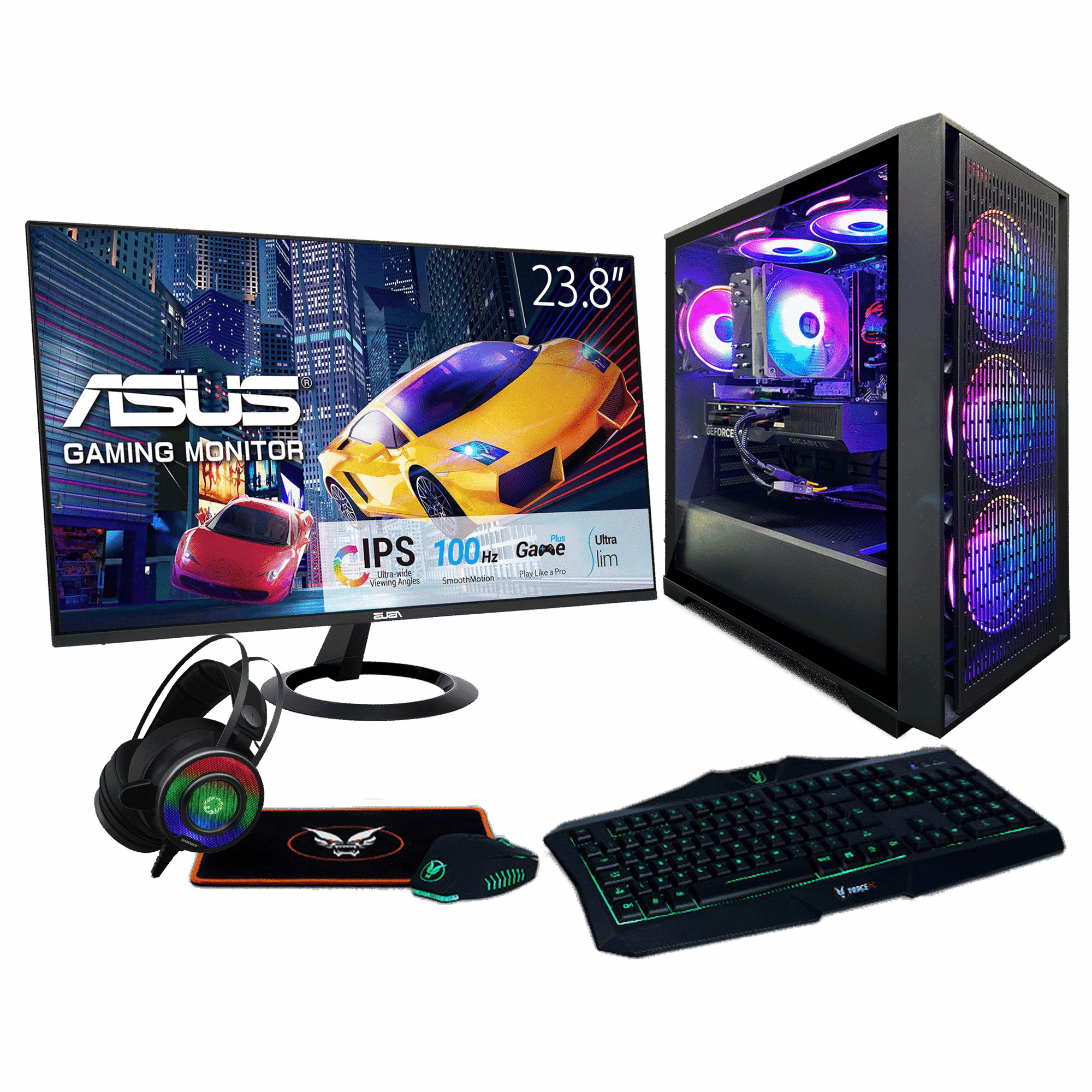 Fierce Versa Gaming PC Bundle | Intel Core i5 12400F | NVIDIA RTX 5060 ...